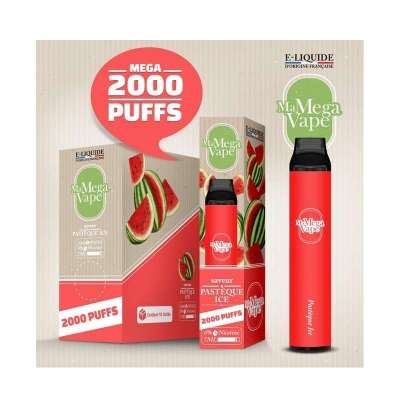 Ma Mega Vape Pen (0Mg 7ml 2000 Puff) – Watermelon Ice – Vaporland.gr